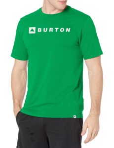 burton standard horizontal mountain short sleeve t-shirt, clover green, small