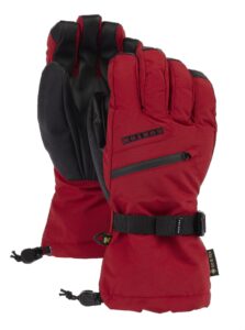 burton men's standard gore-tex gloves, sun dried tomato, medium