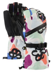 burton kids' vent gloves, flora mirage, large