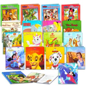 18 bulk books for kids toddlers -- assortment includes 18 disney books bedtime stories, hardcover (no duplicates)