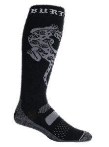 burton men's standard performance midweight socks, name dropper, small