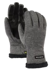 burton women's sapphire gloves, true black heather, m