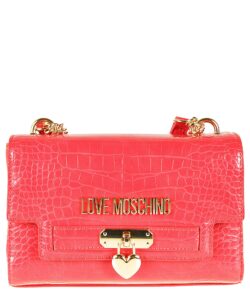 love moschino women shoulder bag red