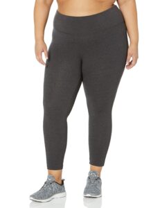 spalding women's misses activewear high waisted cotton/spandex ankle legging black