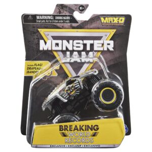 monster jam 2021 target exclusive breaking world records series 1:64 scale diecast monster truck with flag: max-d