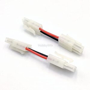 replacement part for big 2p plug male to male convertor cable positive to square hole rc vehicle wire