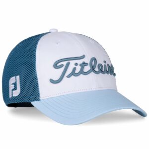 titleist golf tour performance mesh hat trend collection storm/sky/white