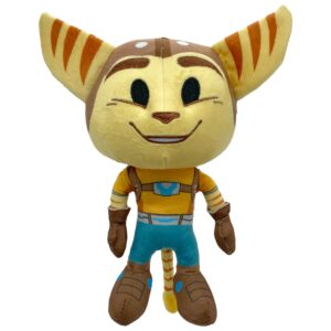 jinx official ratchet of ratchet & clank: rift apart, collectible plush, excellent plushie toy for toddlers & preschool, super cute