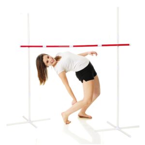 barcaloo limbo game for kids and adults - limbo stick lawn game set for outdoor family party, adult luau