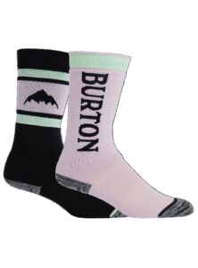 burton kids' standard weekend midweight socks (2 pack), elderberry, small medium