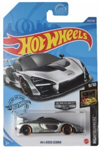 hot wheels zamac mclaren senna - nightburnerz 9/10