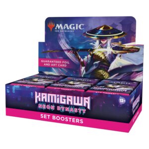 magic: the gathering kamigawa: neon dynasty set booster box | 30 packs (360 magic cards)