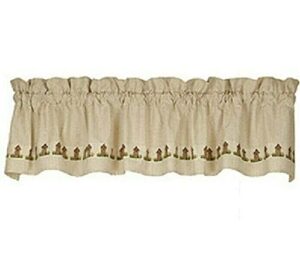 farmhouse outhouse valance curtain primitive rustic 72" cot country bathroom home and garden