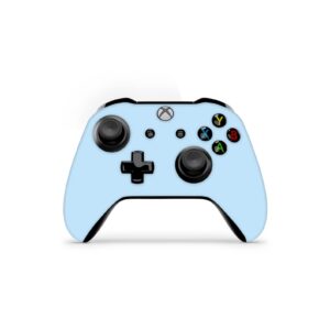 zoomhitskins controller skin compatible with x1 s and x1 x, vinyl sticker technology, solid blue pastel light plain color, durable, bubble-free, goo-free, 1 skin, made in the usa