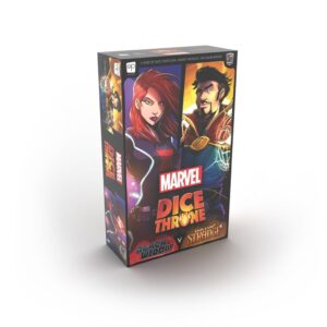 usaopoly marvel dice throne | 2 hero box featuring black widow, doctor strange | standalone competitive dice game | officially-licensed marvel game | compatible with the dice throne ecosystem