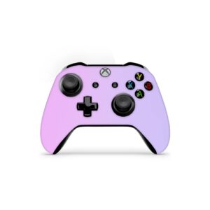 zoomhitskins controller skin compatible with x1 s and x1 x, vinyl sticker technology, solid ombre purple pastel light plain, durable, bubble-free, goo-free, 1 skin, made in the usa