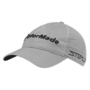 taylormade men's tour litetech cap, grey, one size