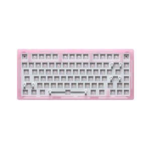 epomaker acr75 kit 75% 81-key arcylic gasket mount mechanical keyboard kit for windows/mac/linus (pink)