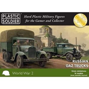 plastic soldier gaz truck 15 mm miniature multicolor