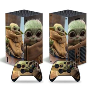 innageek - protective skin sticker vinyl for xbox serie x baby yoda