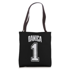 danica supporter number 1 biggest fan tote bag