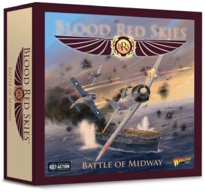 warlord blood red skies the battle of midway war game - role playing strategy board games for adults, table top wwii strategic wargaming kit - tabletop military history rpg without terrain