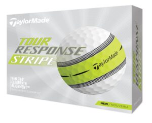 taylormade unisex's tour response stripe golf ball, one size