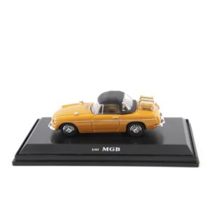 motor city classics 1:43 mgb (soft top) dahial yellow - optimum diecast