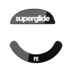 superglide - fastest and smoothest mouse feet/skates made with ultra strong flawless glass super fast smooth and durable sole for pulsar xlite wireless / v2 & v2 mini wireless gaming mouse (red)