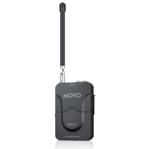 movo wmx-7 rx wireless receiver for wmx-7 vhf wireless microphone system (receiver only)- wireless receiver for handheld microphones, lavalier mic transmitters- bodypack receiver for events, recording