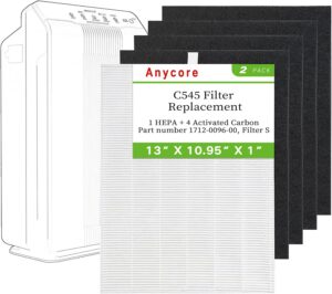 filter replacement for winix c545, p150, b151 replacement filter h13 true hepa filter for winix air filter 1712-0096