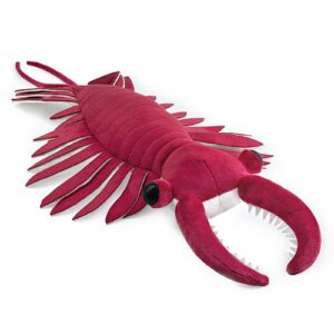 zhongxin made realistic cambrian ancient organism anomalocaris plush toy - 21" lifelike cambrian creature anomalocaris stuffed animals model plushie, unique plush gift for kids