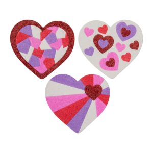 valentine hearts sand art craft kit - makes 12