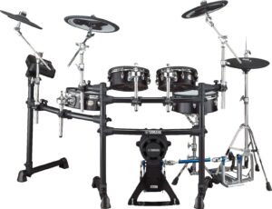 yamaha dtx8k-m electronic drum set w/mesh pads, black forest