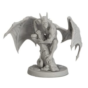 dungeon craft unpainted miniatures, compatible with dnd, rpg, tabletop games, roleplaying figures for your next dungeons & dragons quest, mini gaming action figures (the shadewood gargoyle)