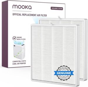 official h13 replacement filter compatible with mooka and mooka family e-300l air purifiers