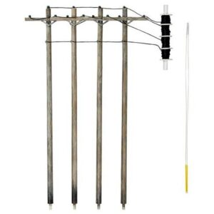 woodland scenics us2250 n wired poles single crossbar