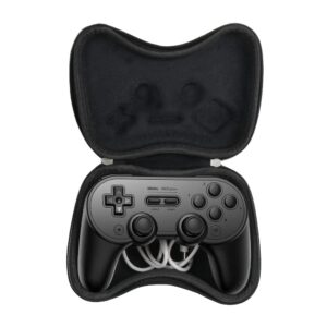 hermitshell travel case for 8bitdo pro 2 / 8bitdo sn30 pro+ bluetooth controller wireless gamepad (black edition)