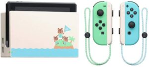 nintendo switch console - animal crossing: new horizons edition - pastel green and blue joy-con, 6.2" touchscreen lcd display, wifi, bluetooth (renewed)