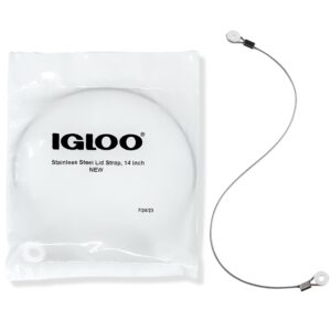 igloo cooler cable lid strap, 14 inch - heavy duty stainless steel