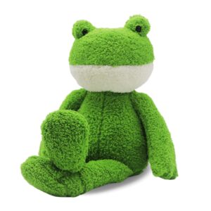 aeecasi green frog plush stuffed animal,soft long-leg frog plush doll toys,super cute frog toy christmas birthday gifts for boys girls kids toddlers,fluffy stuffed frog plushie decoration,15.7"