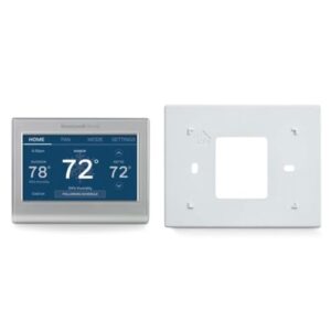 honeywell home rth9585wf wi-fi smart color thermostat + wall plate