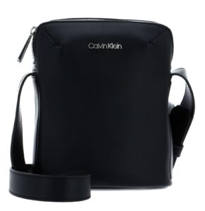 calvin klein black polyester shoulder men's bag