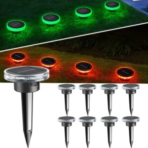 tijnn solar humidity test lights -8 pack, soil moisture monitoring, automatic switch ip65 waterproof sealing structure, suitable for garden landscape decoration buried path lights