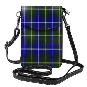 small crossbody scottish clan macneil of barra tartan crossbody purse bag fashion cell purse wallet for women/girls gift