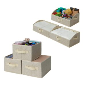 granny says bundle of 3-pack wardrobe storage bins & 3-pack trapezoid storage bins for closet shelves