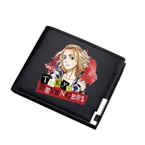 tpstbay anime cash purses teenagers money bags cartoon id card holder pu leather short wallets(3)