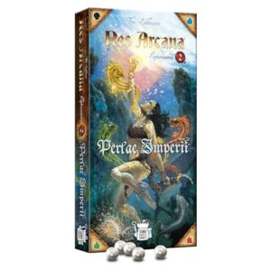 res arcana perlae imperii board game expansion - unleash the power of pearls! fantasy adventure, strategy game for kids & adults, ages 14+, 2-5 players, 30-60 min playtime, made by sand castle games