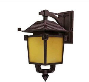 ouued european wall light waterproof outdoor antique wall lamp exterior wall lights, wall lantern for home porch patio walkways garden lantern 1 light e27 frosted glass shade