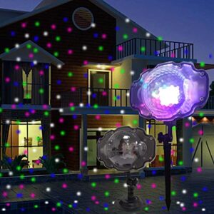 ximin christmas projector lights outdoor, snowflake christmas decoration waterproof led for decorative lighting for xmas holiday party wedding garden patio home decor,001